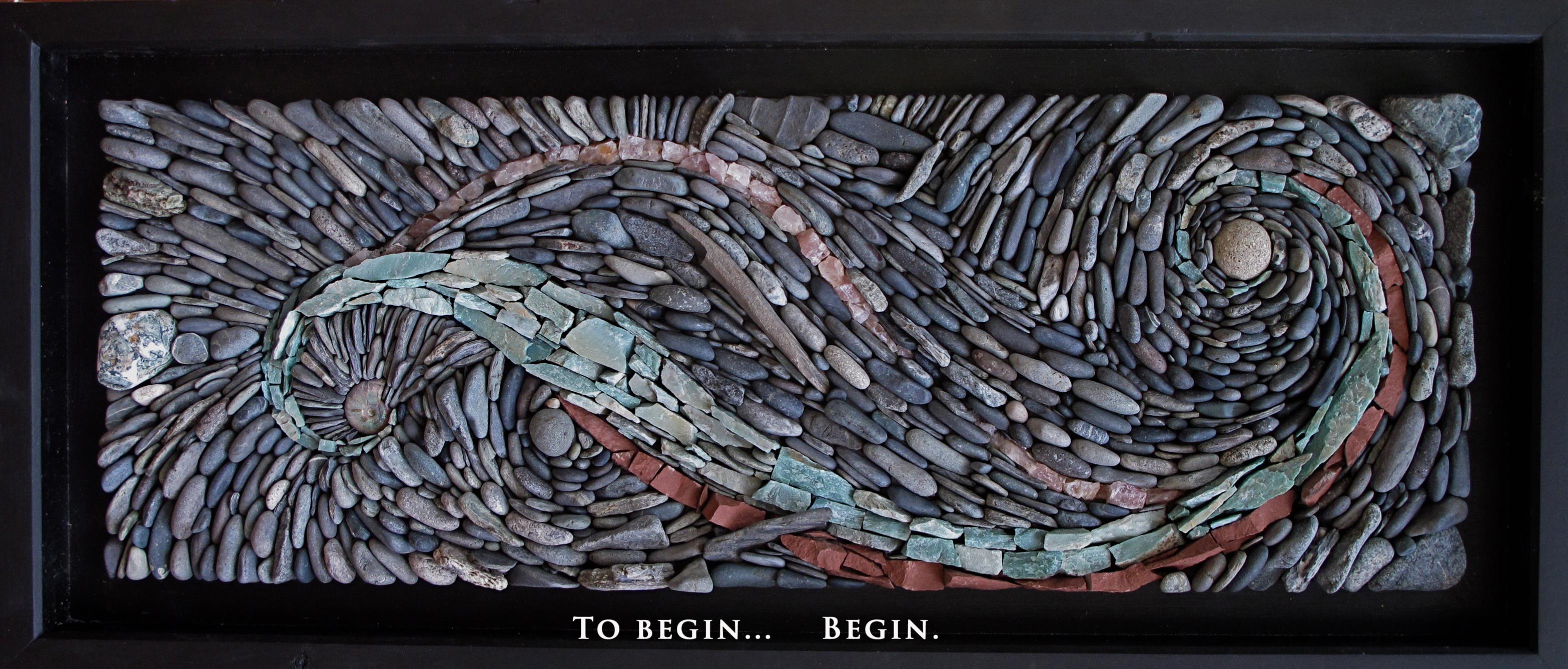 natural stone mosaic ancient art of stone | Old School Garden